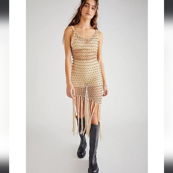 Free People | Dresses | New With Tag New Free People Beaded Dress By Flook 3 Pcs Set | Poshmark